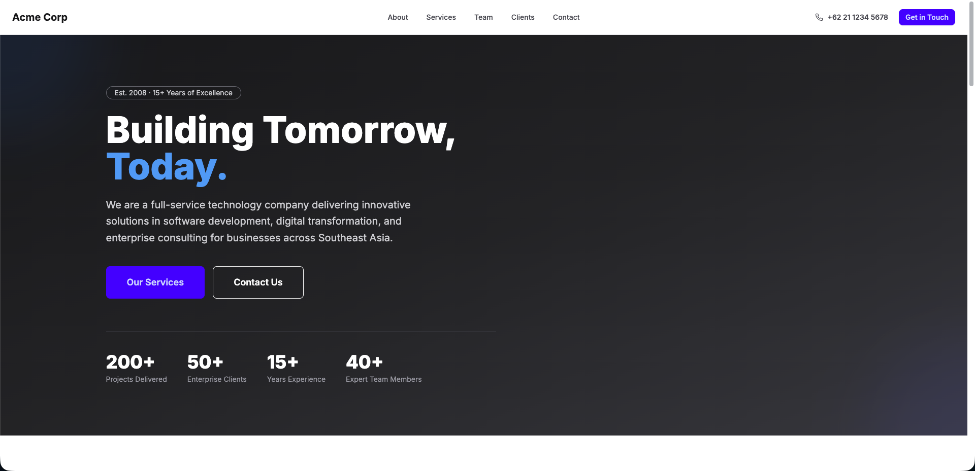 Weba — Platform Pembuat Website dengan AI